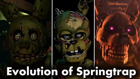 Evolution Of Springtrap In Fnaf 2015 2022 Youtube