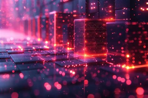 Blurry Computer Screen Premium Ai Generated Image