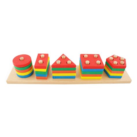 Wooden Shape Sorting Set Kleine Muis