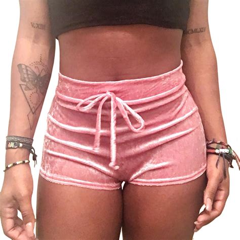 Womens Sexy High Waist Satin Booty Shorts Vivid Variety