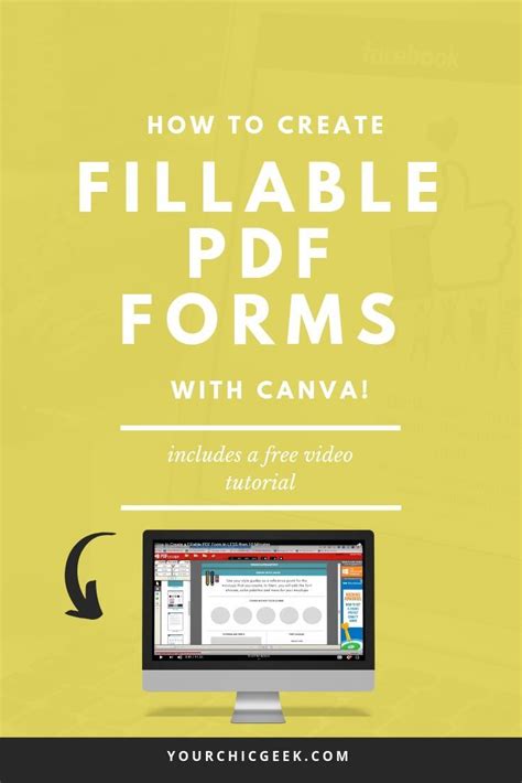 how to create fillable pdf forms with video tutorial yourchicgeek