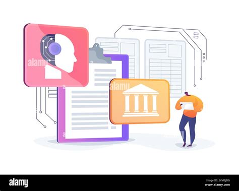 Ai Assisted Contract Analysis Abstract Concept Vector Illustration Stock Vector Image And Art Alamy