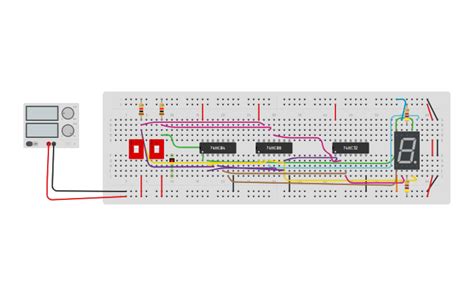 Circuit Design Hola En Display Ánodo Común Tinkercad