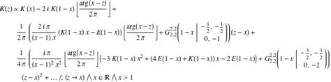Complete Elliptic Integral Of The First Kind Series Representations