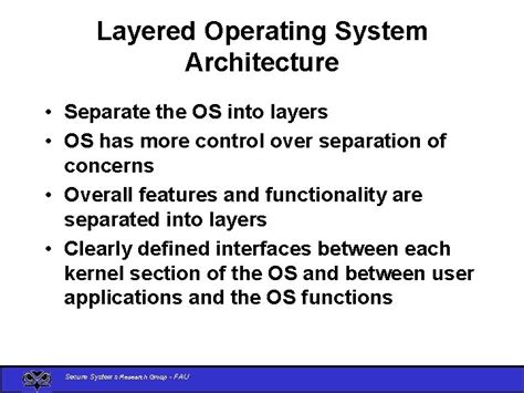 Secure Operating System Architectures Patterns Secure Systems Research