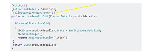 Validateantiforgerytoken Attribute Mvc Microsoft Technologies