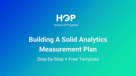 Analytics Measurement Plan [step By Step Free Template] Pptx