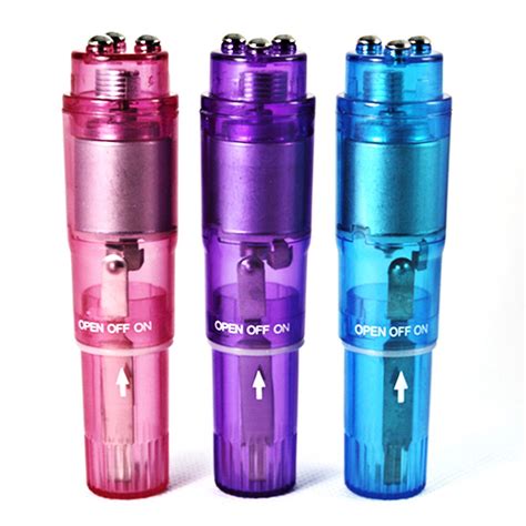 Pocket Rockets With Spot Interchangeable Tips Waterproof Mini Massager Vibrator Toys Sex Toys