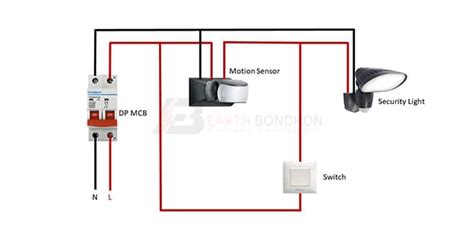 Motion Sensor With Switch Wiring Motion Sensor Wiring Electrician Idea
