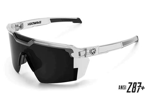 Future Tech Sunglasses Vapor Clear Frame Black Lens Z87 Chaosrxoptics