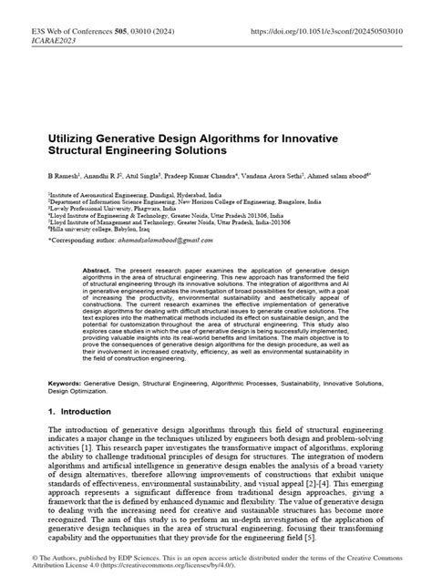 Utilizing Generative Design Algorithms For Innovat Pdf Mathematical Optimization Genetic