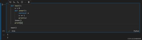Python Nonlocal关键字python关键字nonlocal Csdn博客