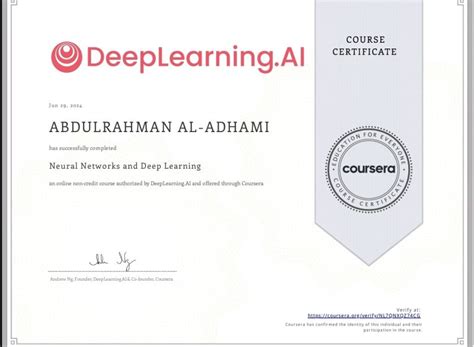 Abdulrahman Al Adhami On Linkedin Deeplearning Ai Numpy Artificialintelligence