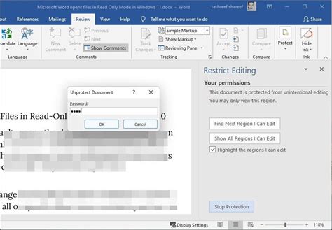 How To Stop Microsoft Word Opening Files In Read Only Mode In Windows