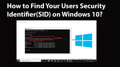 How To Find Your Users Security Identifiersid On Windows 10 Youtube