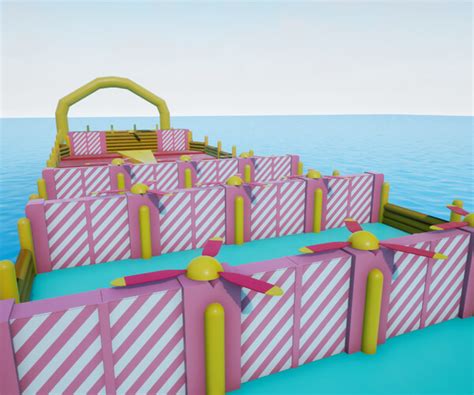 artstation platform obstacle course unreal engine game assets