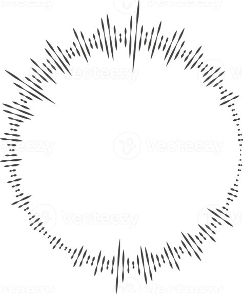 Circle Audio Wave Circular Music Sound Equalizer Abstract Radial Radio And Voice Volume Symbol