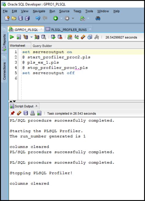 Starting And Stopping The Plsql Profiler Dbmsprofiler The Old Pro