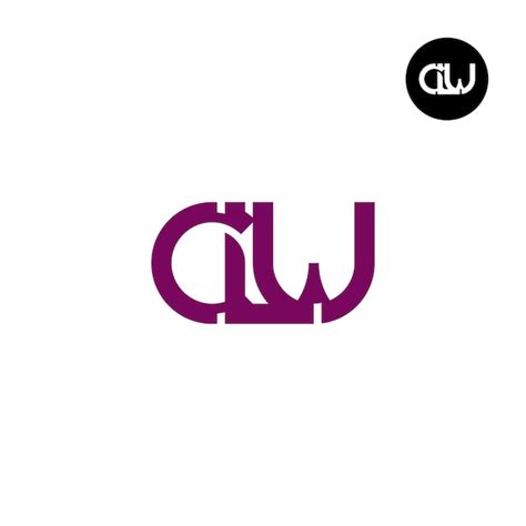 Premium Vector Letter Clw Monogram Logo Design