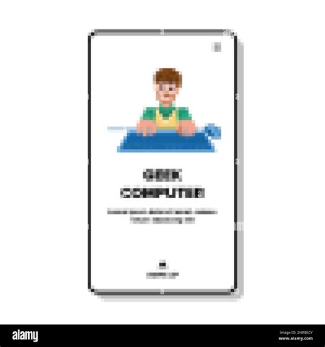 Geek Computer Vector Stock Vector Image Art Alamy