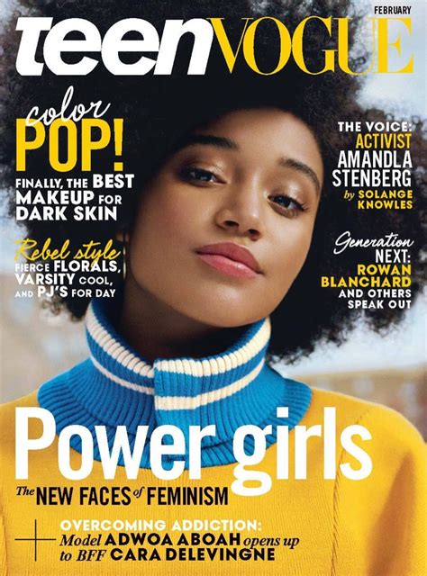 Amandla Stenberg Teen Vogue February 2016 Photoshoot