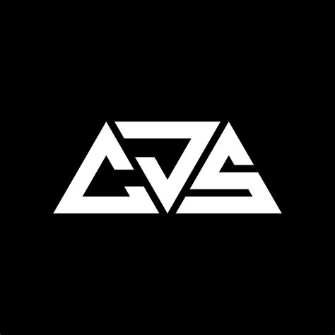 Cjs Triangle Letter Logo Design With Triangle Shape Cjs Triangle Logo Design Monogram Cjs