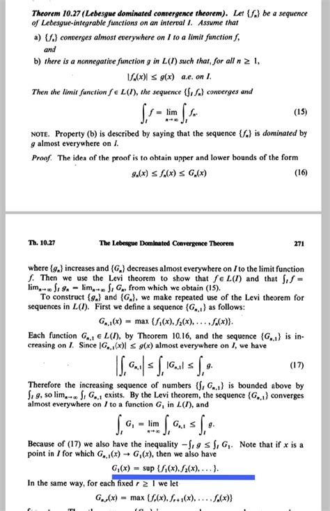 Lebesgue Integral A Question In Proof Of Apostol Mathematical