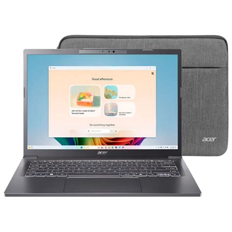 Notebook Acer Aspire 14 Ai A14 52mt 701k Intel Core Ultra 7 258v Tela