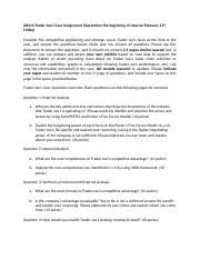 Trader Joes Assignment Questions Docx GB Trader Joe S Case Assignment Due Before The
