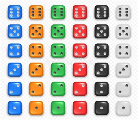 Frontal Side Of Dice Cube With Different Numbers Stock Vector Illustration Of Boardgame