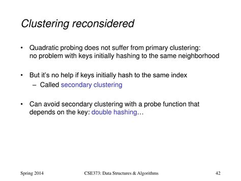 ppt cse373 data structures and algorithms lecture 14 hash collisions