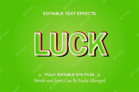 Premium Vector Fresh 3d Eps Editable Text Effect Premium Vector