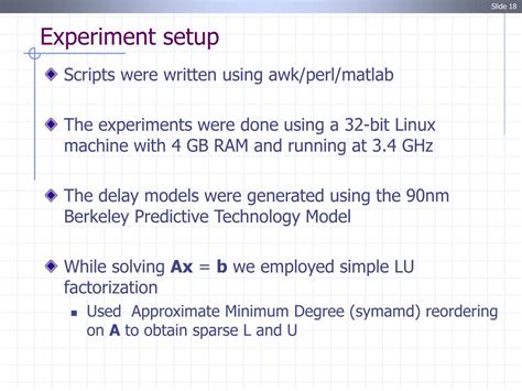 Ppt Accurate Power Grid Analysis With Behavioral Transistor Network Modeling Powerpoint