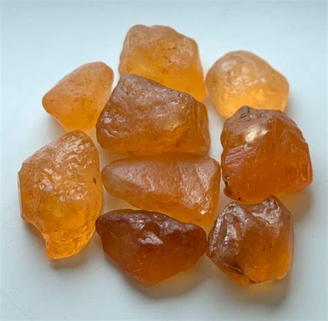 Raw Spessartite Garnet 27 Carats Natural Uncut Gemstone Etsy