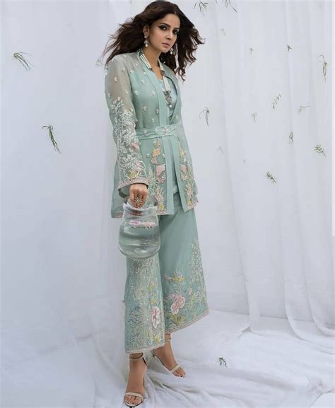 Saba Qamar Stuns In Formal Dresses Reviewitpk