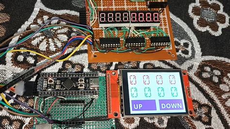 Freertos 4 Digits 7 Segment 74hc595 Gpio Stm32 Ili9341 Spi Stm32f401 Touch Youtube