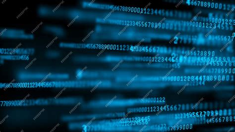 Premium Photo Digital Background Matrix Data Packets Binary Computer