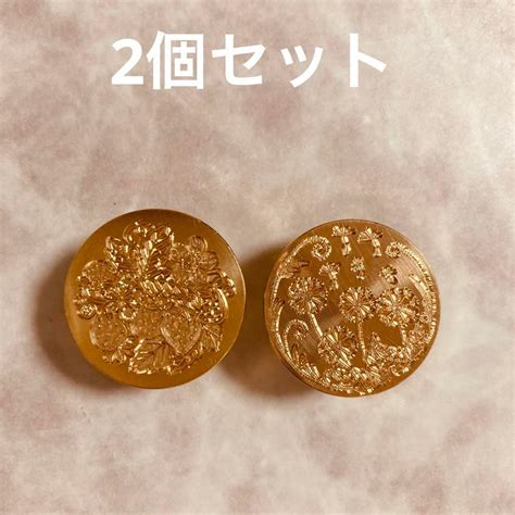 たんぽぽ 苺 シーリング スタンプ 2個セット ヘッド ヘット花ハンドル無し メルカリ