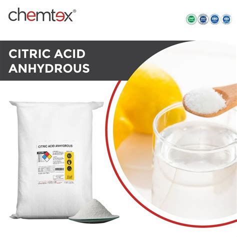 Citric Acid Anhydrous Packaging Type 200 L Drum At ₹ 82kg In Kolkata