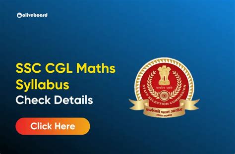 Ssc Cgl Maths Syllabus 2025 Quantitative Aptitude Exam Pattern