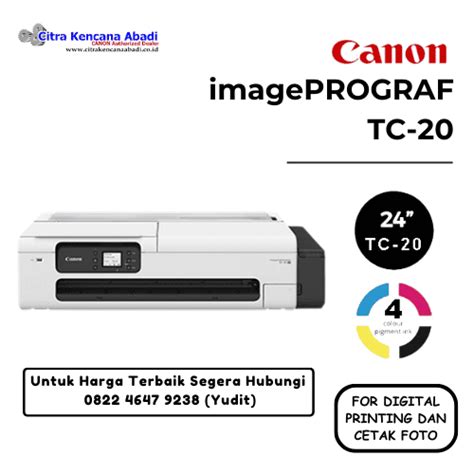 Mesin Plotter Canon ImagePROGRAF TC 20