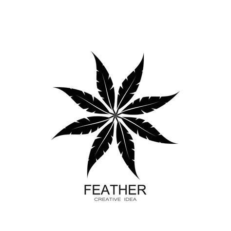 Feather Logo Vector Template 25875711 Vector Art At Vecteezy