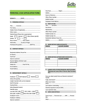 Adb Loan Chart Pdf Fill Online Printable Fillable Blank PdfFiller