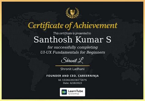 Santhosh Kumars On Linkedin Ui Ux Designing Certificate 😀