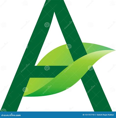Alphabetic Green Color Logo Design For A Herbal Product Company And For Plant Nursery Business