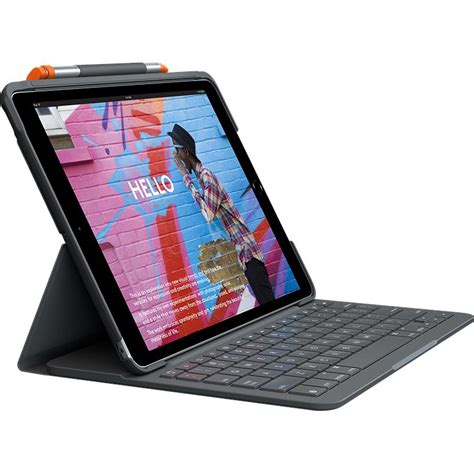 Logitech Slim Folio Keyboard Case For Ipad Th Th Th Gen Graphite Jb Hi Fi