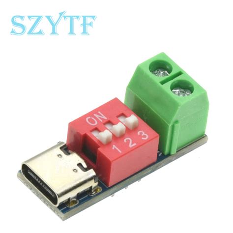 Type C PD QC Trigger 5V 20V Dial Code Adjustment DC Voltage Power Module Dial Adjustment Voltage