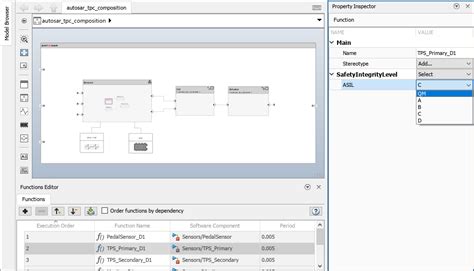 Define Safety Levels For Autosar Architecture Model Elements Matlab