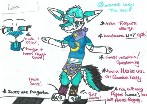 Fnaf Sona Glamrock Vixel The Wolf Ref 5th Au By Novawinterstar On