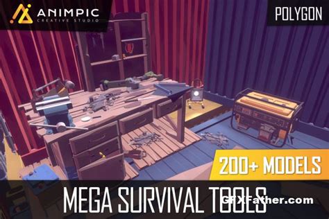 Unity Asset Poly Mega Survival Tools V10 Gfxfather